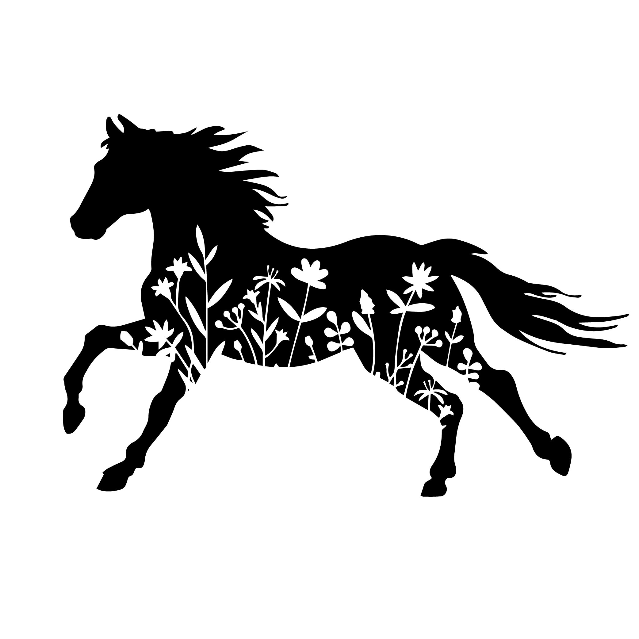 Floral Horse Svg Horse Svg Rustic Svg Farmhouse Svg Summer - Etsy