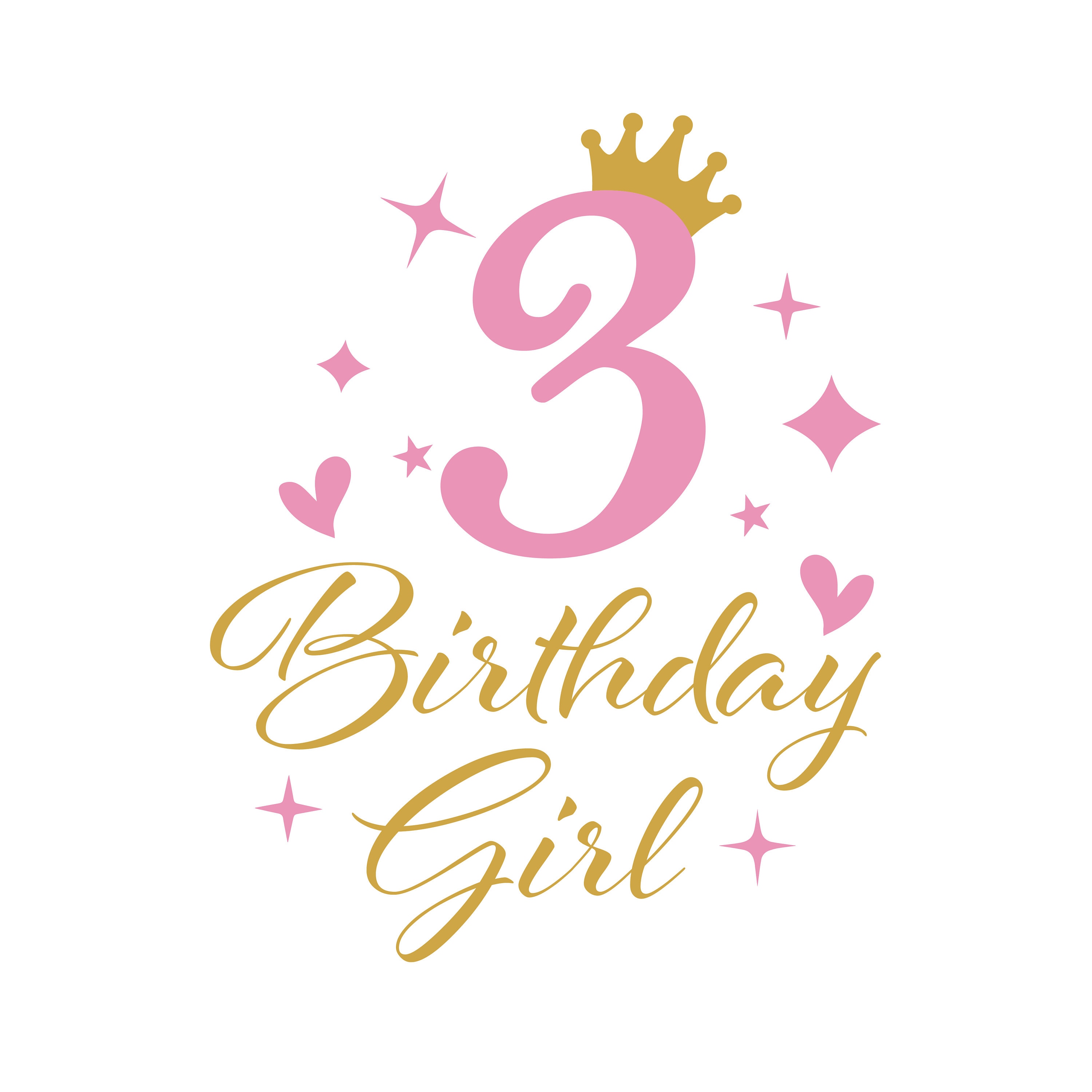 Third Birthday Girl, Third Birthday, Funny Toddler, 3rd Birthday Girl ...