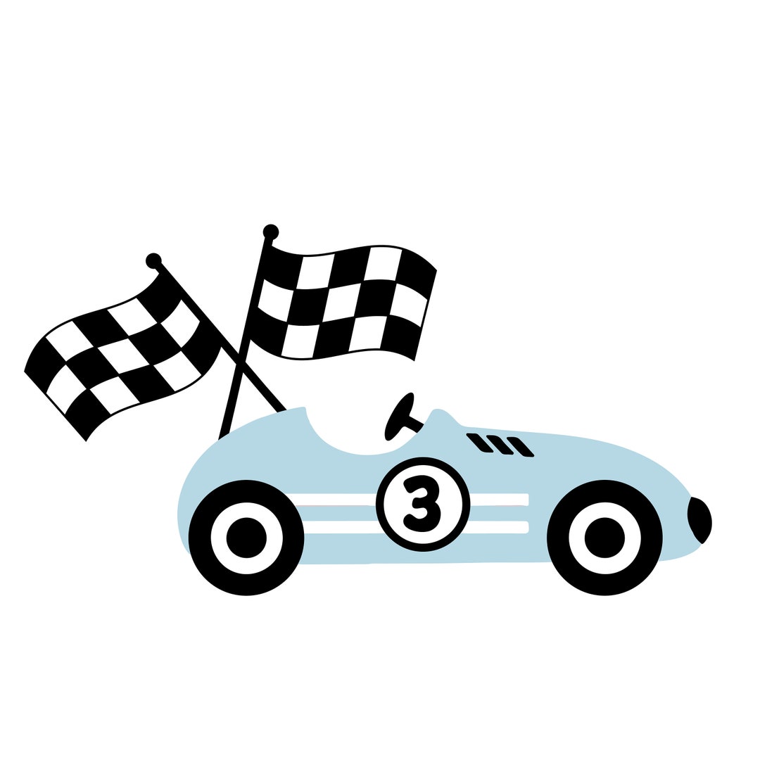Racing Car Svg,layered,paper,race,retro,birthday,topper,boy,kids,cut ...