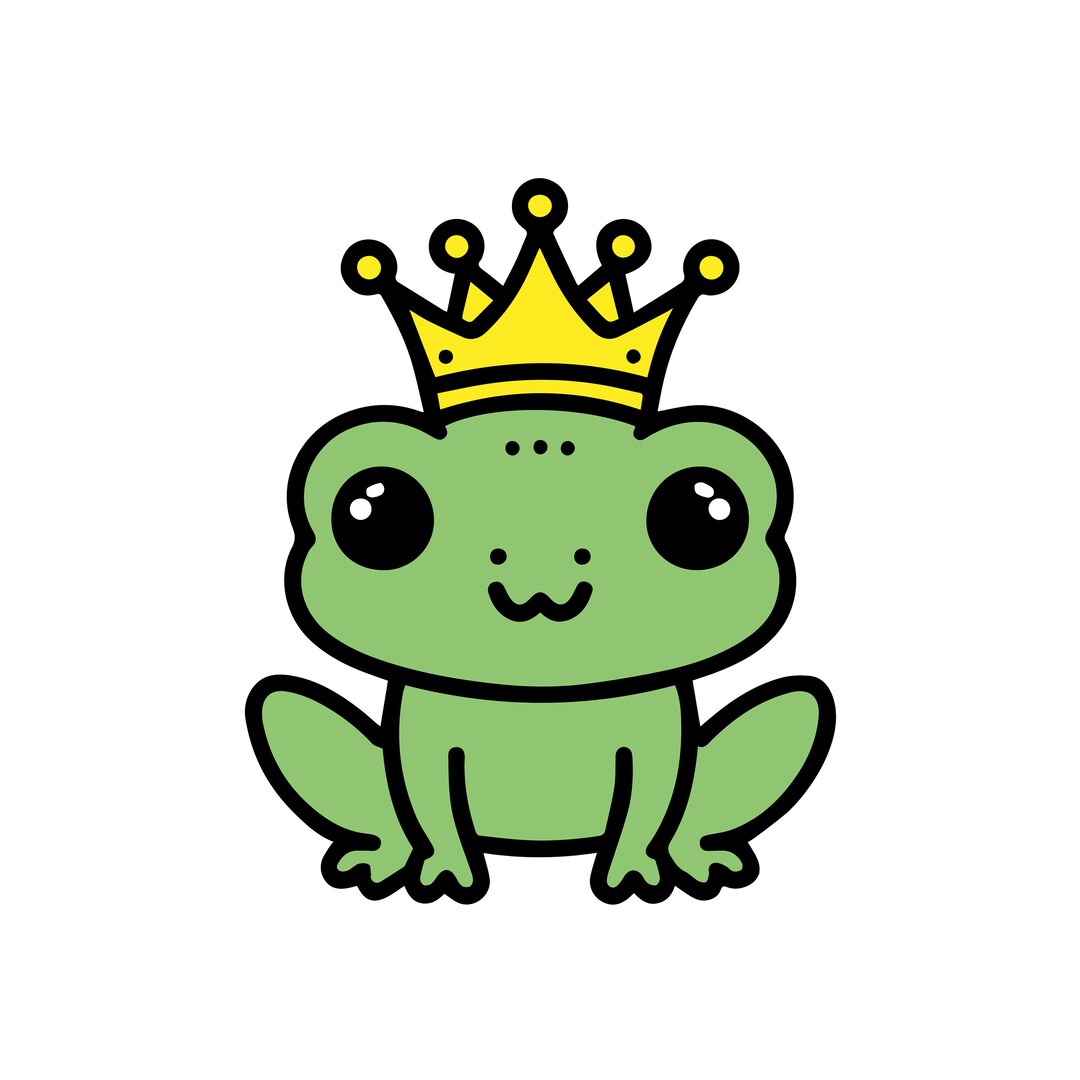 Frog Princess, Frog With a Crown SVG - Etsy