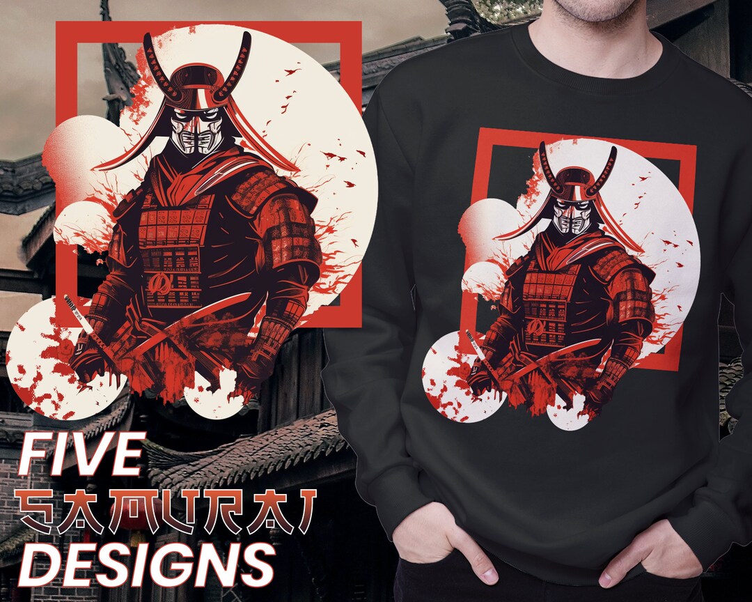 SAMURAI Tshirt Designs - 5 Amazing Samurai Tshirt Designs - PNG & SVG ...