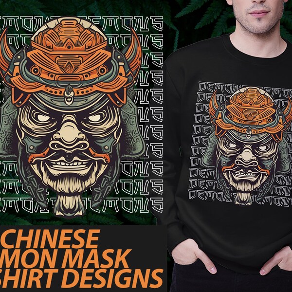 Chinese Demon Mask - Etsy