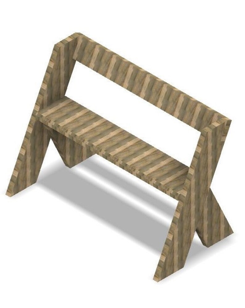 Outdoor Bench Plan - Etsy
