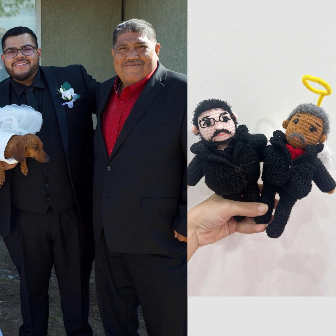 Personalized Memorial Crochet Dolls, Custom Crochet Doll, Custom Plush ...