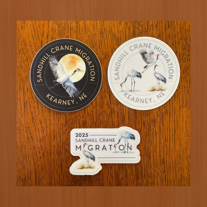 Sandhill Crane Sticker | Watercolor Bird Sticker for Laptop, Water ...