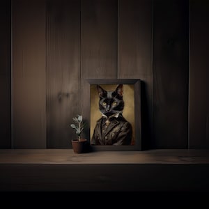 Victorian Cat Art Vintage Poster - Etsy