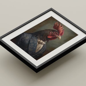 Victorian Chicken Vintage Wall Art Print - Etsy
