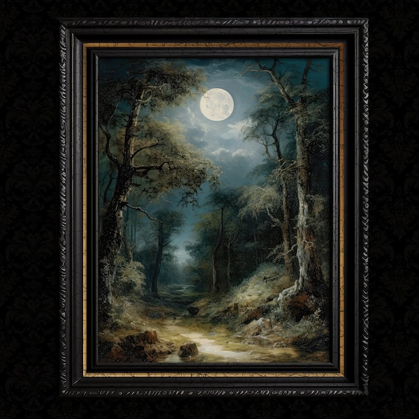 Full Moon Art - Etsy