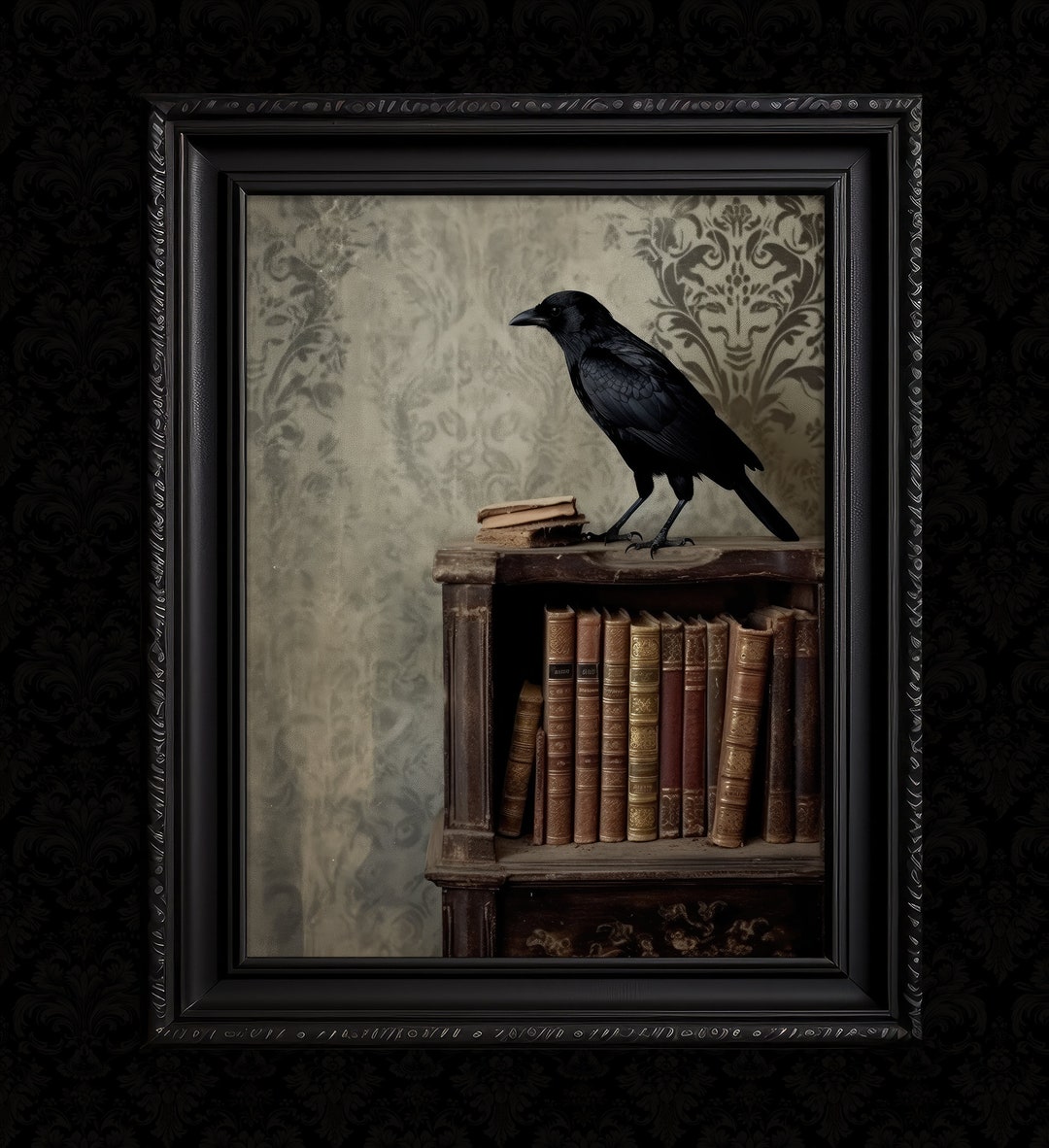 Crow Decor Raven Wall Print - Etsy