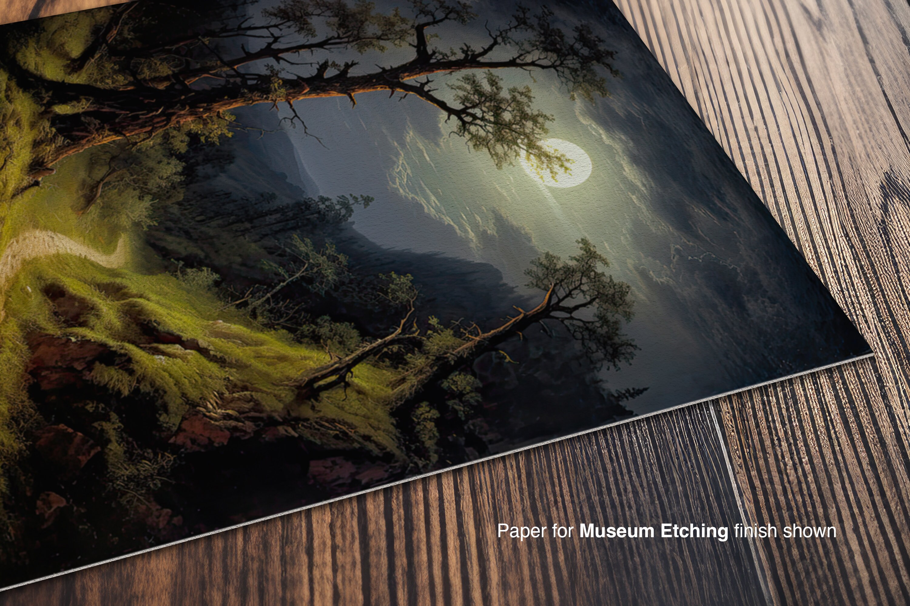 Goth Decor Dark Forest Wall Art Print - Etsy