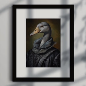 Goose Art Print Fantasy Animal Portrait - Etsy