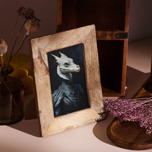 Victorian Dragon Art Fantasy Portrait Print - Etsy