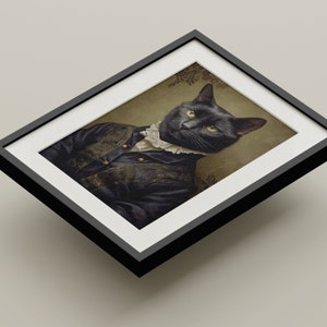 Victorian Cat Art Print - Etsy