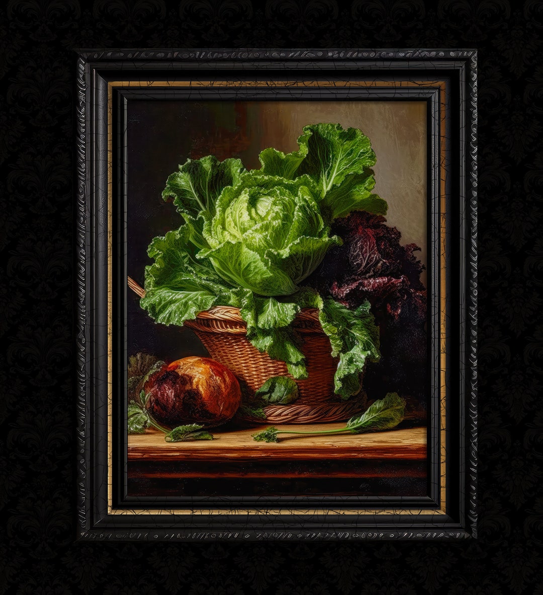 Vintage Lettuce Still Life Wall Decor Print - Etsy