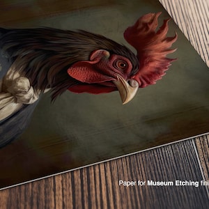 Victorian Chicken Vintage Wall Art Print - Etsy