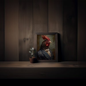 Victorian Chicken Vintage Wall Art Print - Etsy