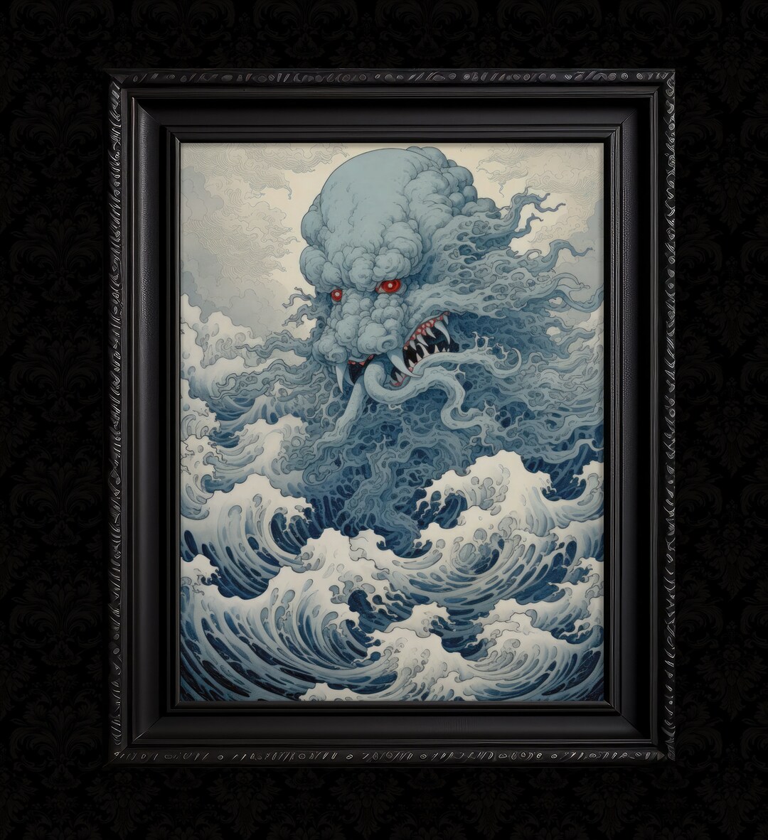 Sea Monster Print - Etsy