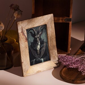 Satanic Decor Victorian Baphomet Vintage Wall Art Print - Etsy
