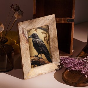 Gothic Raven Wall Art Print - Etsy