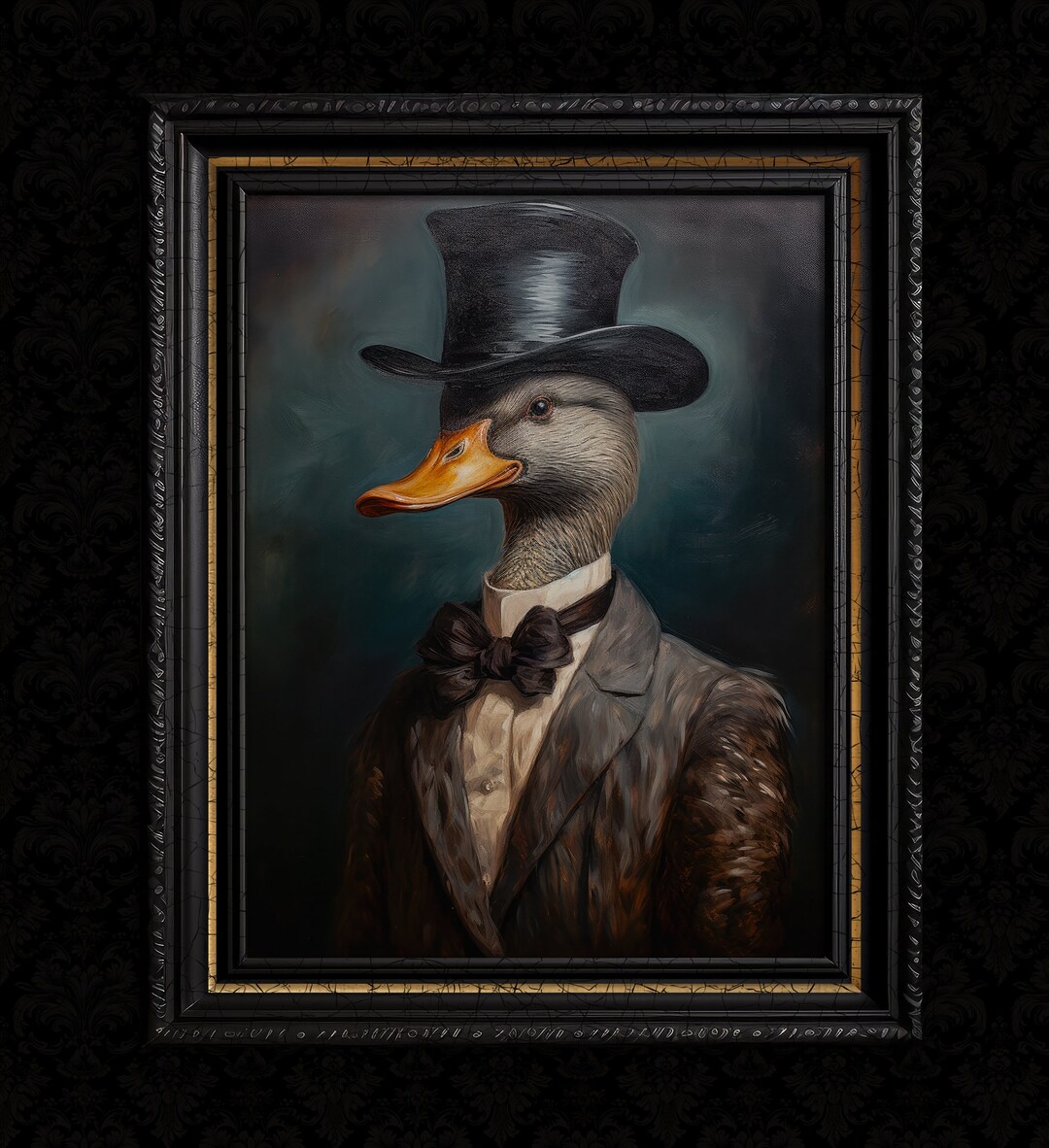 Duck Art Print Fantasy Animal Portrait - Etsy
