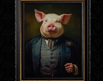 Soul of a Piglet DIGITAL DOWNLOAD, Pig Printable, Pig Wall Art, Pig Art ...