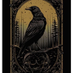 Raven Art Print - Etsy