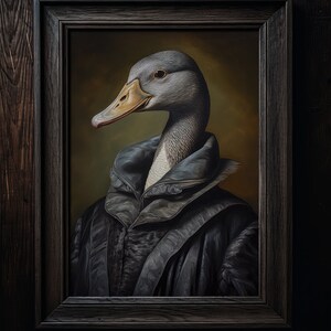 Goose Art Print Fantasy Animal Portrait - Etsy