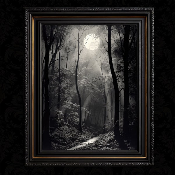 Dark Moon Art - Etsy