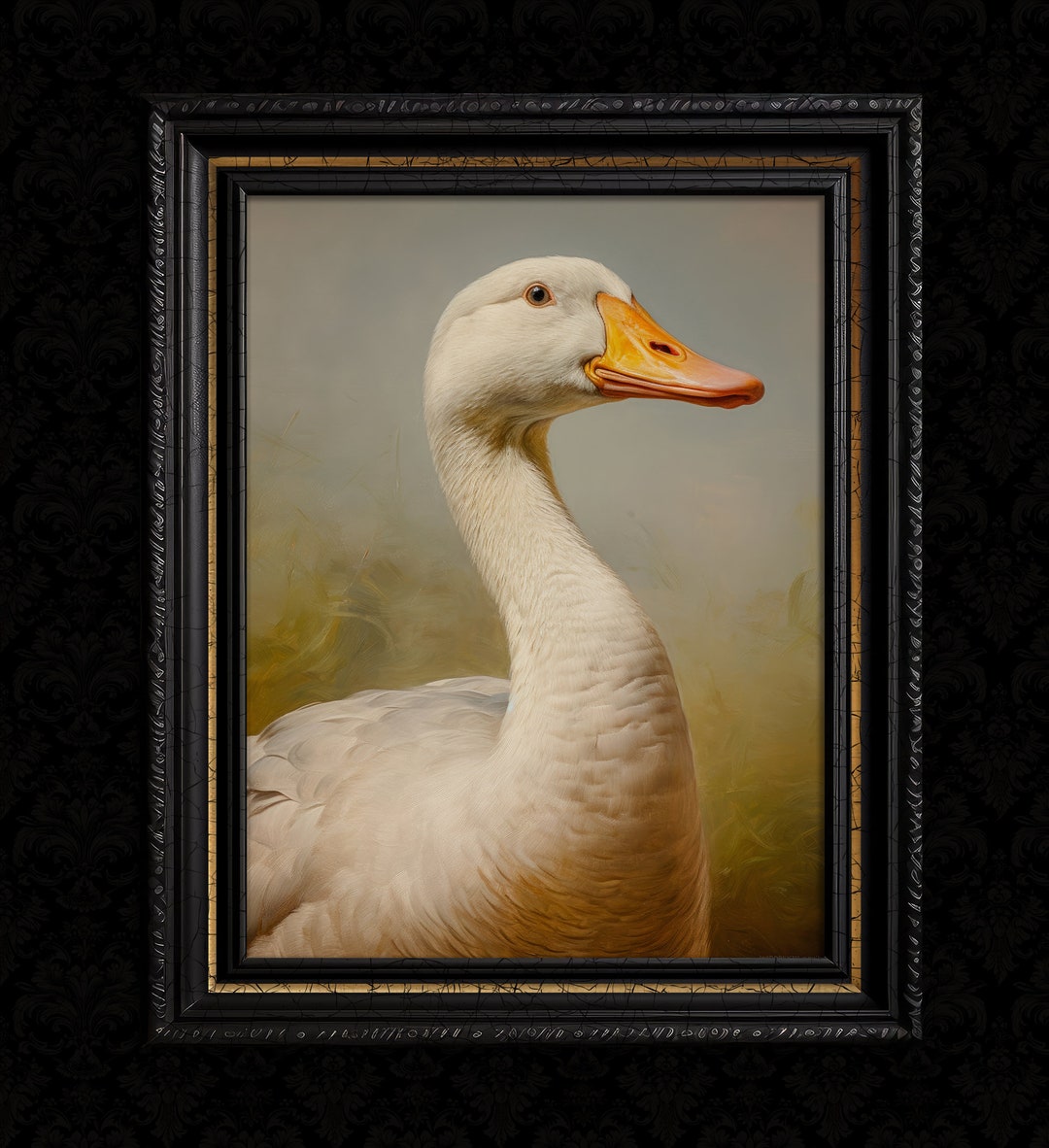 Goose Art Print Waterfowl Decor - Etsy