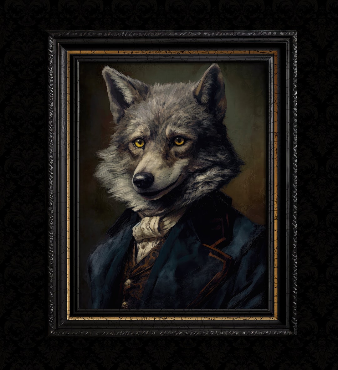 Victorian Werewolf Vintage Wall Art Print - Etsy