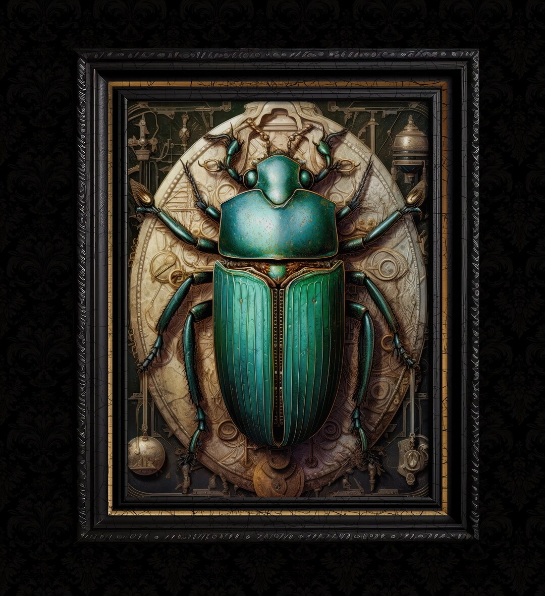 Scarab Wall Art Print - Etsy