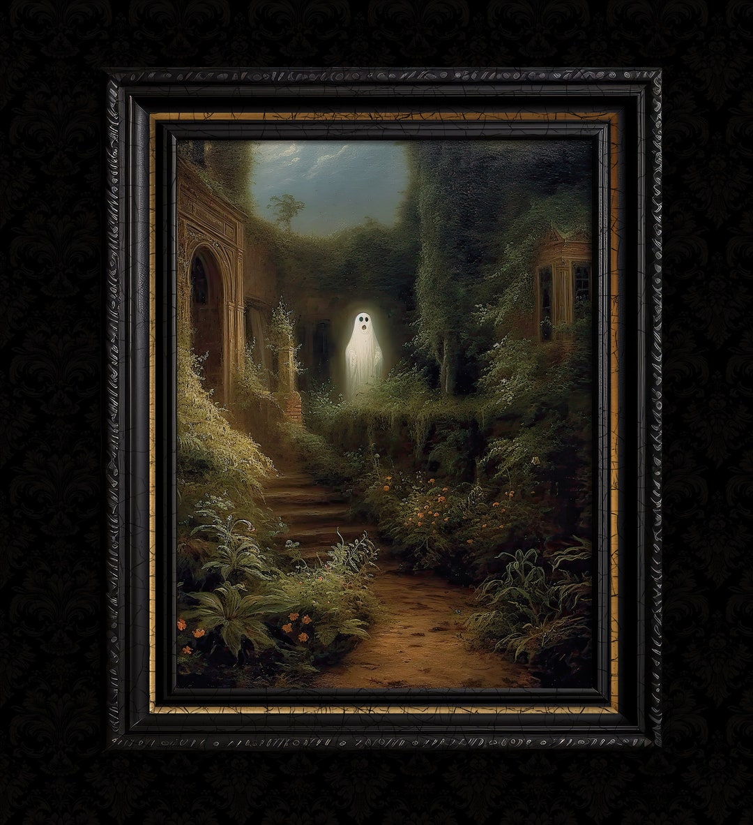 Victorian Ghost Vintage Wall Art Print - Etsy