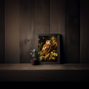 Victorian Owl Wall Art Print - Etsy