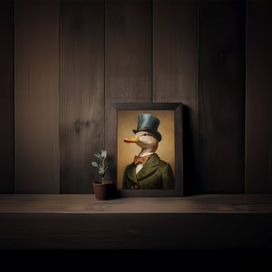 Victorian Duck Art Fantasy Portrait Print - Etsy