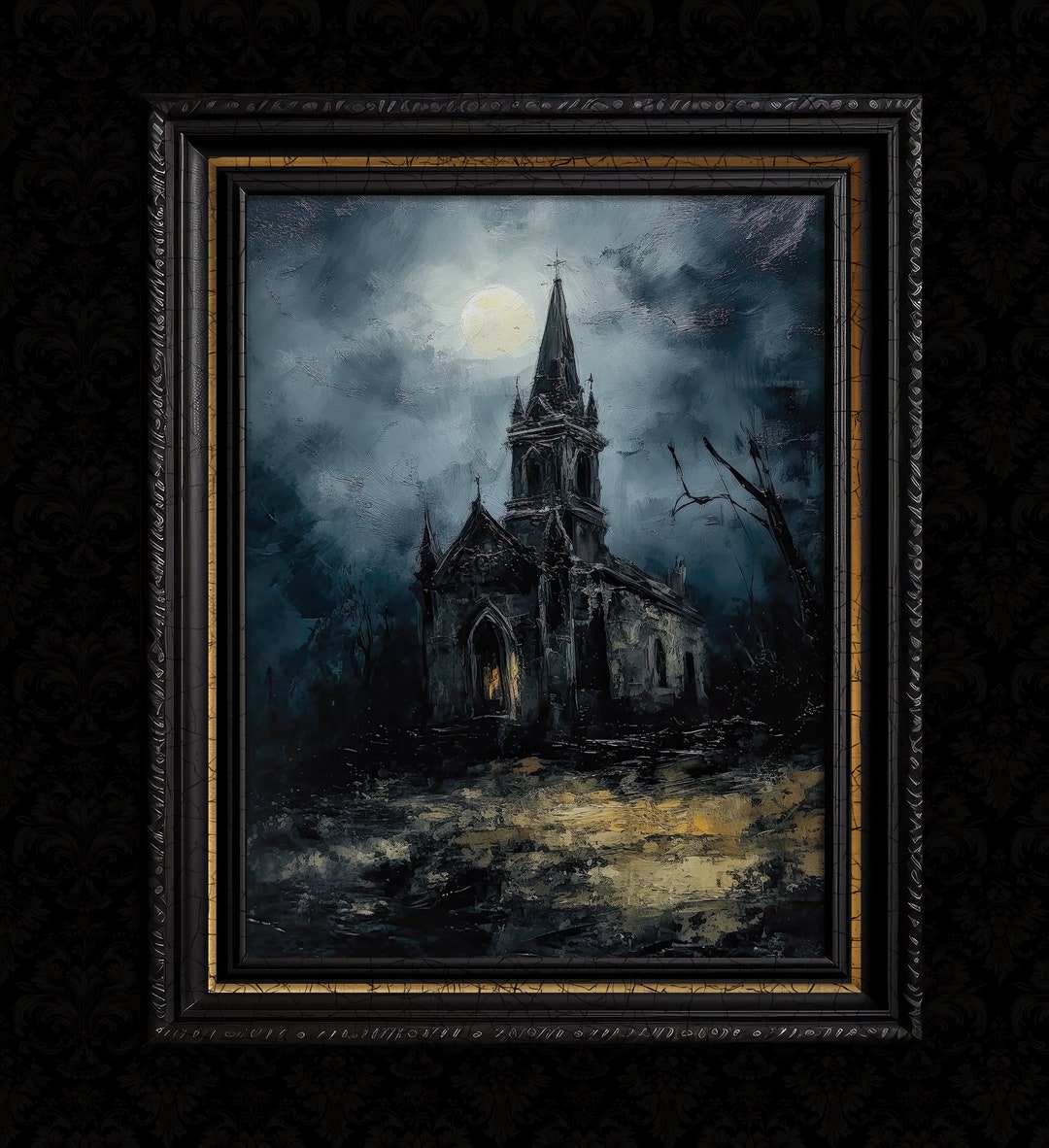 Gothic Church Vintage Wall Art Print - Etsy