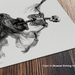 Dancing Skeleton Wall Decor Art Print - Etsy