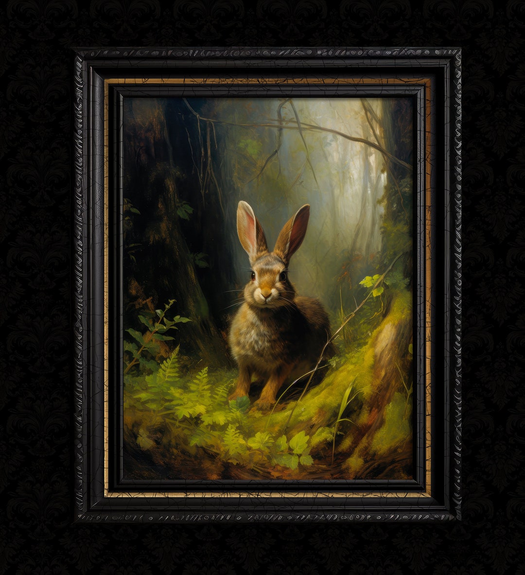 Rabbit Art Cottagecore Decor Print - Etsy