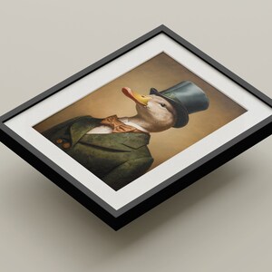 Victorian Duck Art Fantasy Portrait Print - Etsy