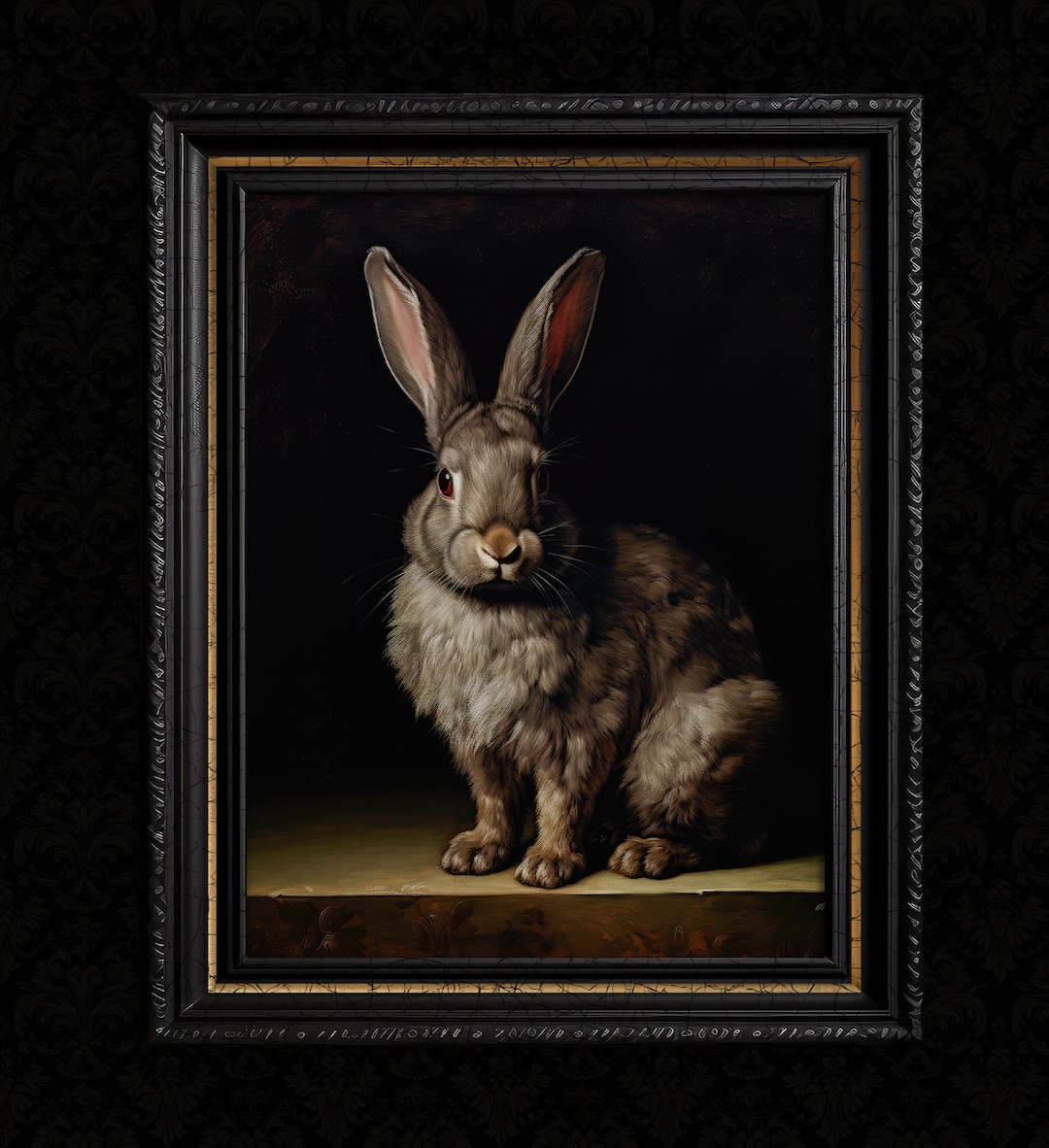 Rabbit Art Wall Decor Print Cottagecore Art - Etsy