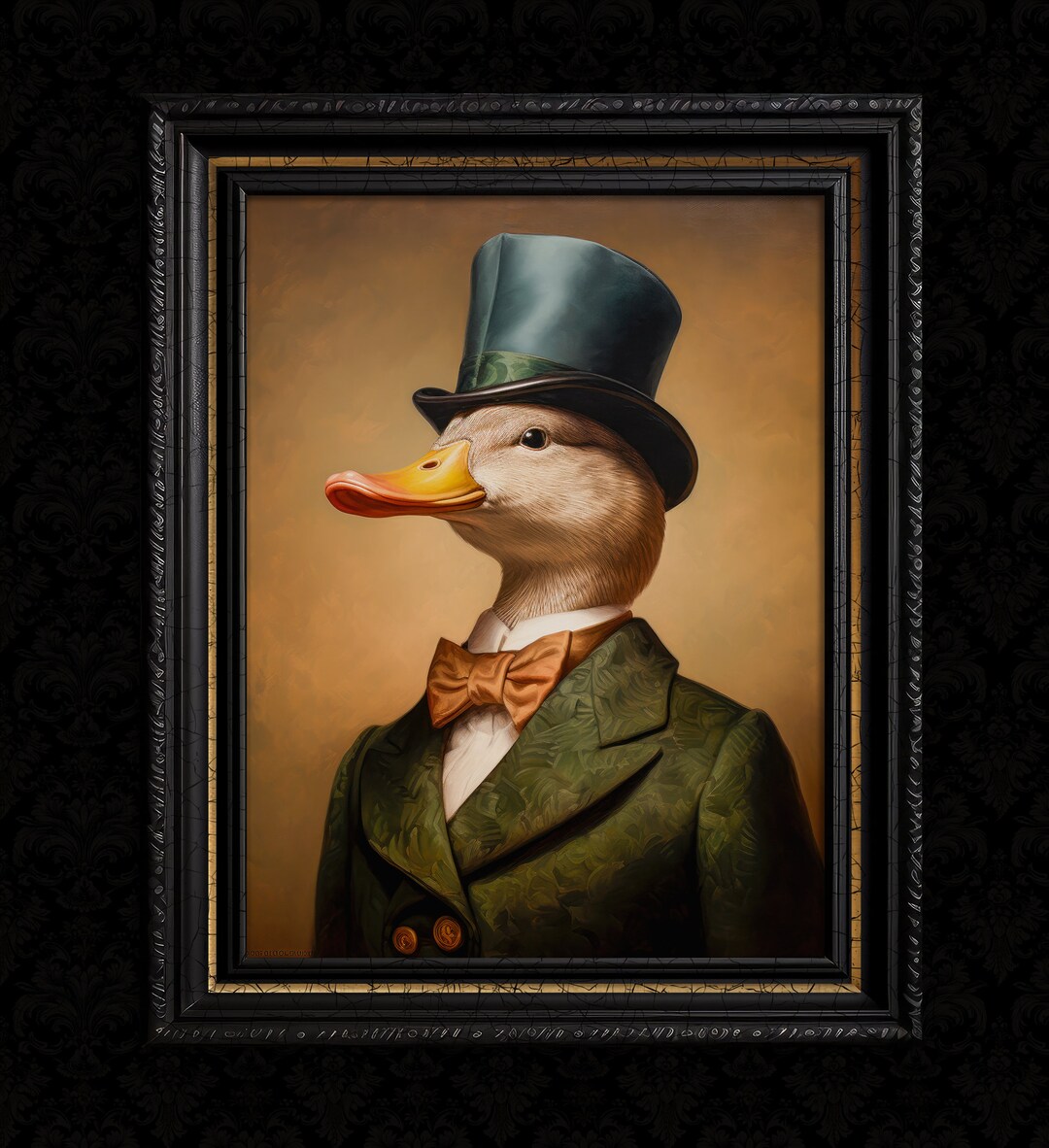 Victorian Duck Art Fantasy Portrait Print - Etsy