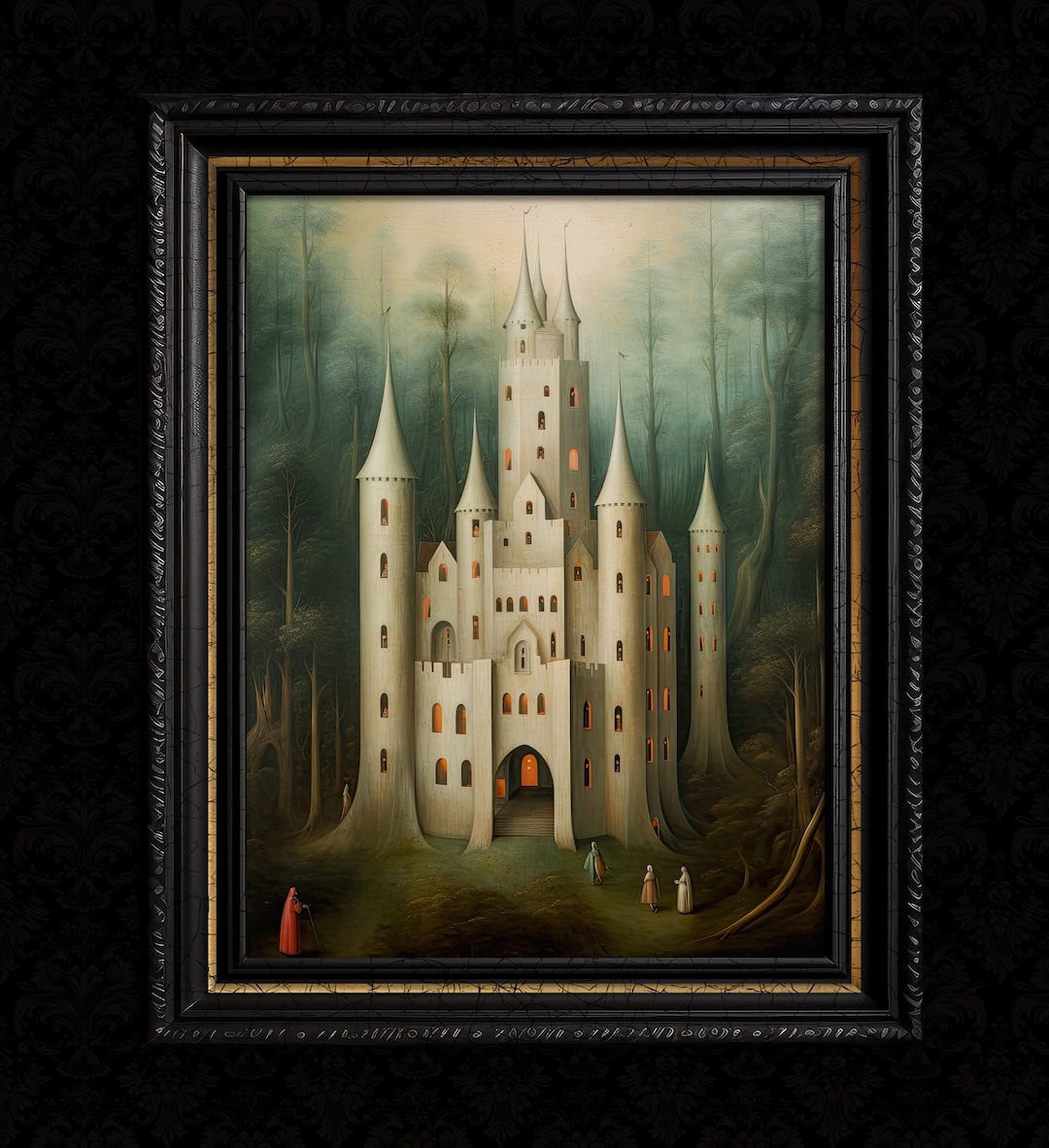Goth Decor Castle Wall Art Print - Etsy