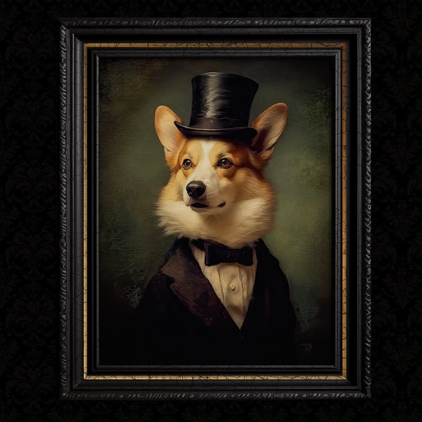 Corgi Art - Etsy