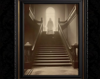Ghost Lady Portrait Gothic Victorian Digital Print Dark - Etsy