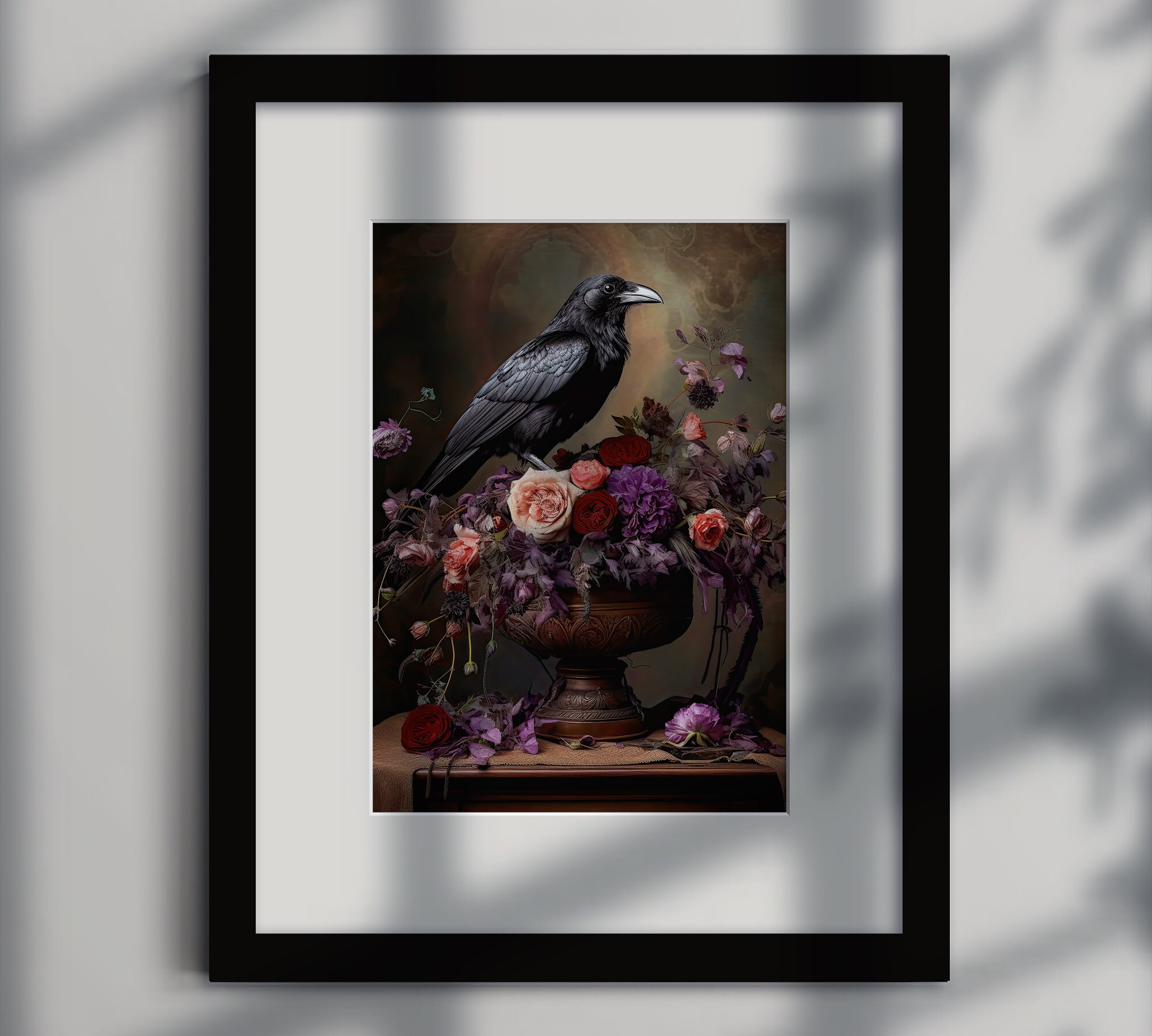 Vintage Moody Raven Wall Art Print - Etsy