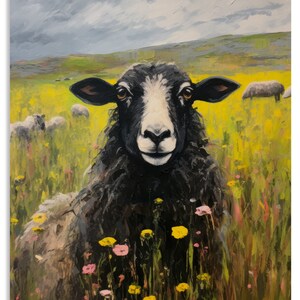 Black Sheep Art Black Sheep Art Print - Etsy