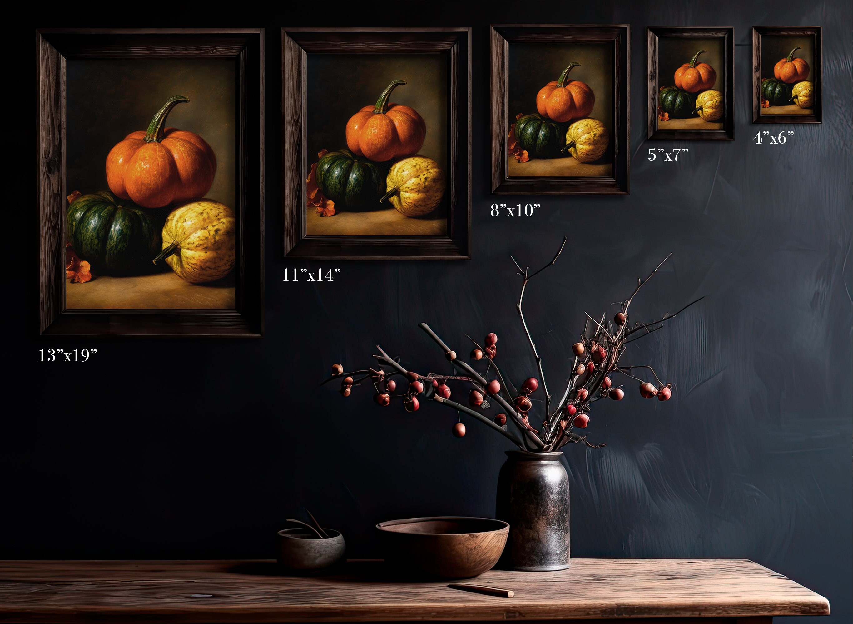 Vintage Squash Still Life Wall Decor Print - Etsy