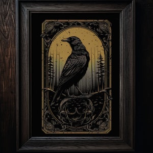 Raven Art Print - Etsy