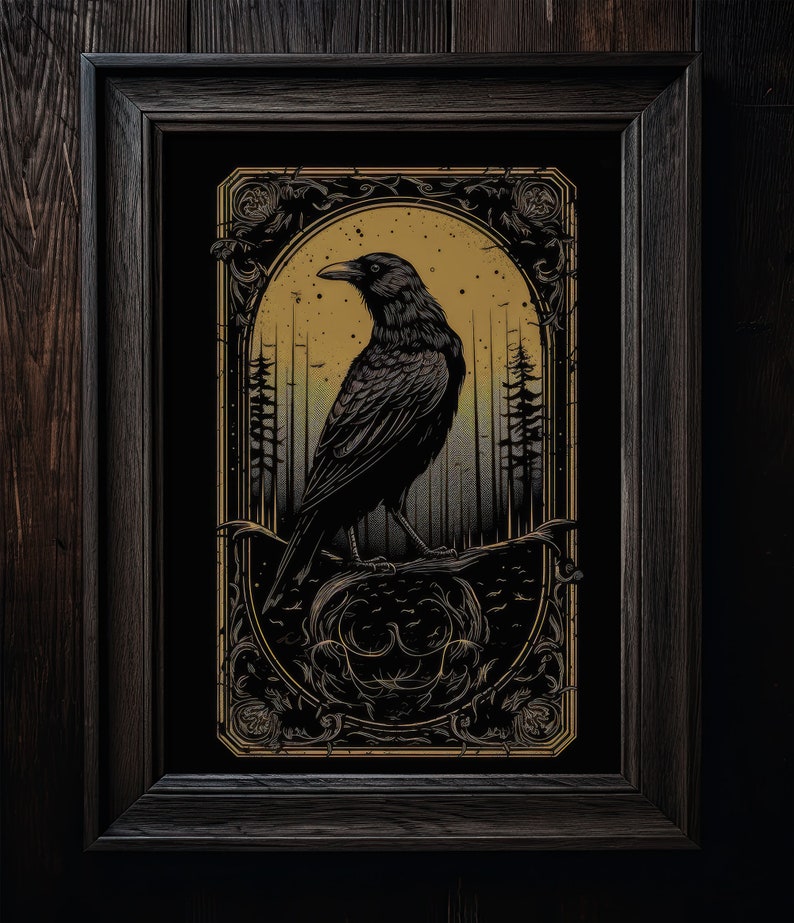 Raven Art Print - Etsy