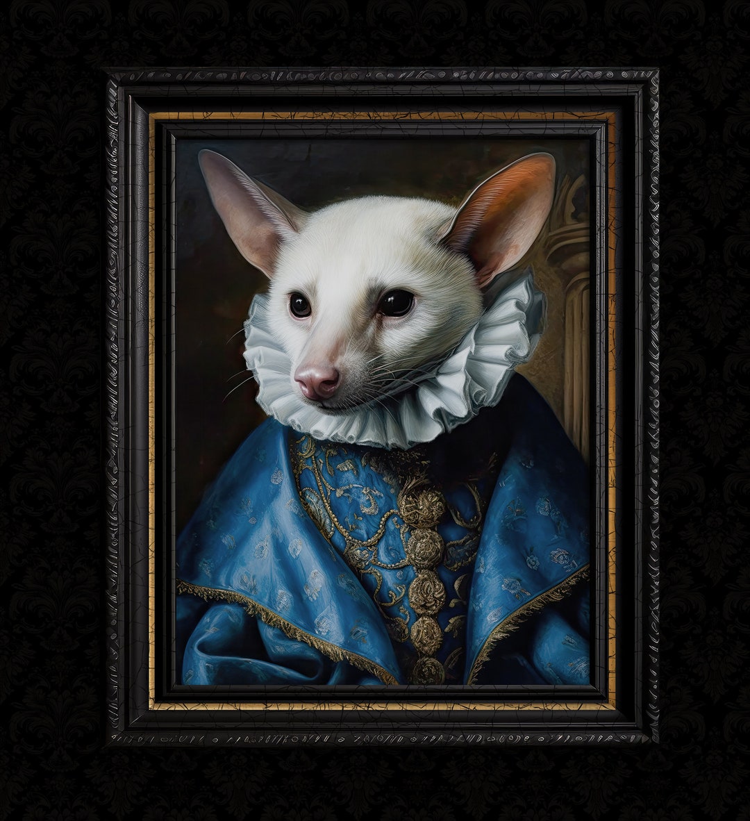 Gothic Bat Portrait Poster, Vintage Poster, Art Poster Print, Home ...