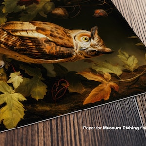 Victorian Owl Wall Art Print - Etsy